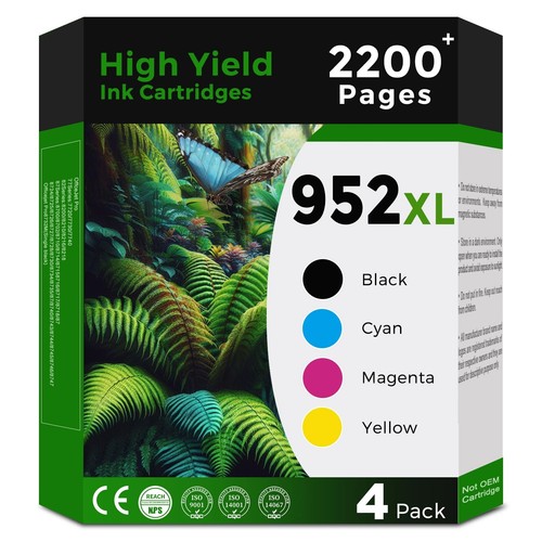 952XL Ink Cartridge Combo Pack Compatible for HP 952 XL HP952 HP952XL ...