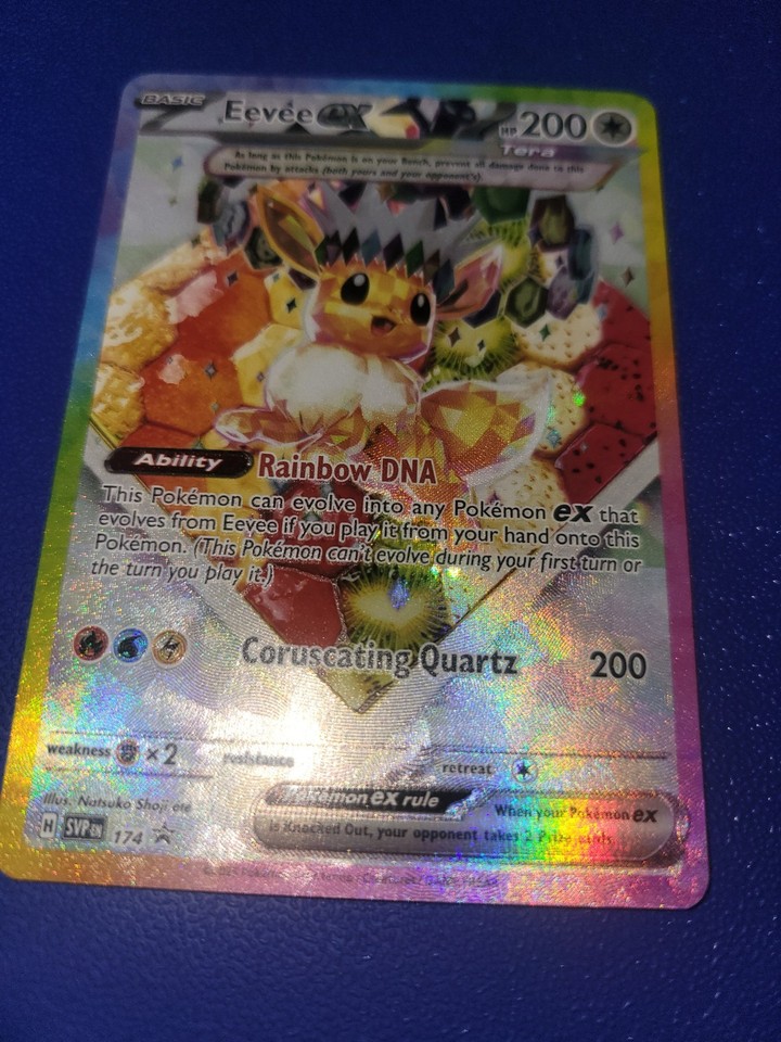 Eevee Ex SVP 174 Black Star Promo Prismatic Evolutions UPC Pokemon Card ...