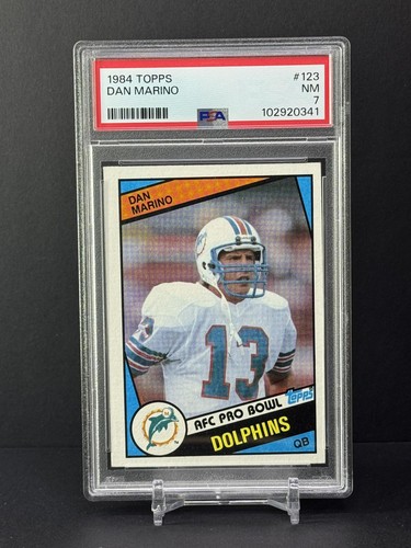 Dan Marino Rookie 1984 Topps #123 Miami Dolphins RC Graded PSA 7 | eBay