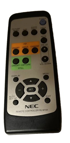 NEC RU-M104 Projector Black Remote Controller (R16 B2) | eBay
