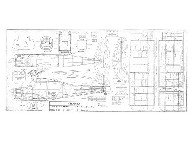 Citabria 40 65" Wingspan RC Model Airplane Printed Plans & Templates | eBay