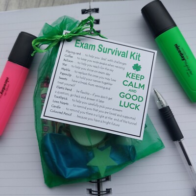 Exam Survival kit gift - (suitable for revision for GCSE, A Levels ...