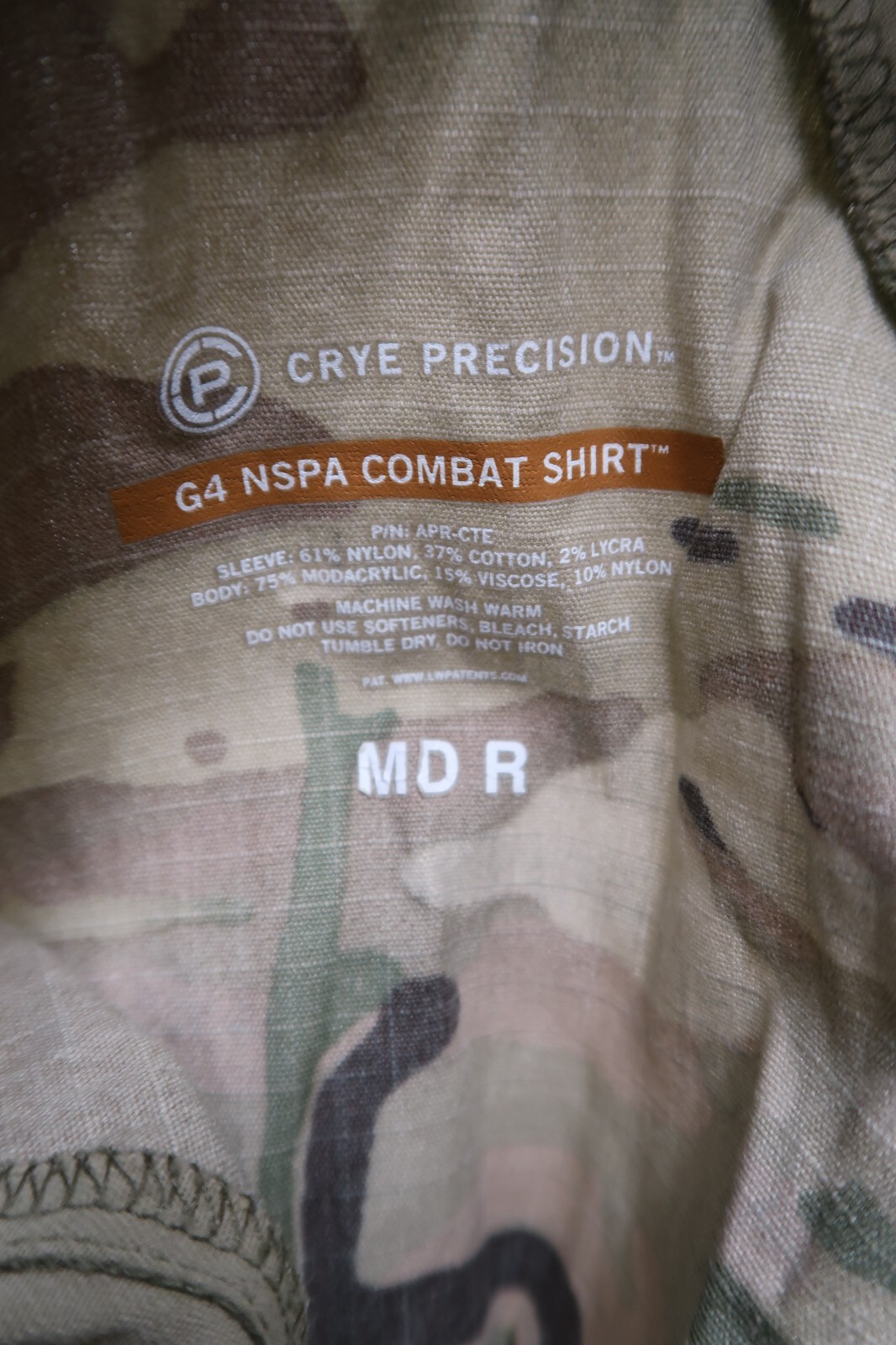 Crye Precision G4 Shirt, Size:Medium Regular Combat MTP NSPA British ...