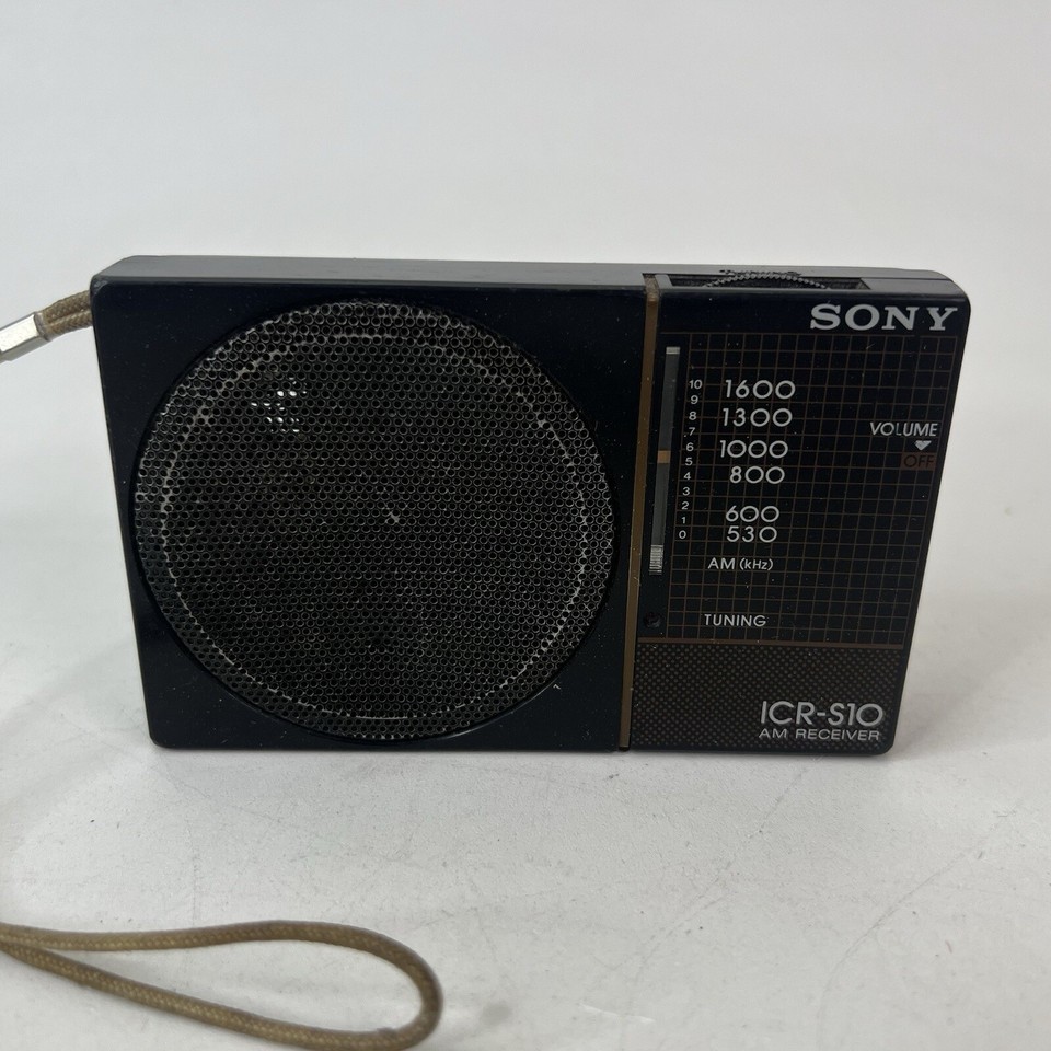 SONY ICR-S10(R) Red AM Compactradio Pocket Transistor Japan Vintage ...