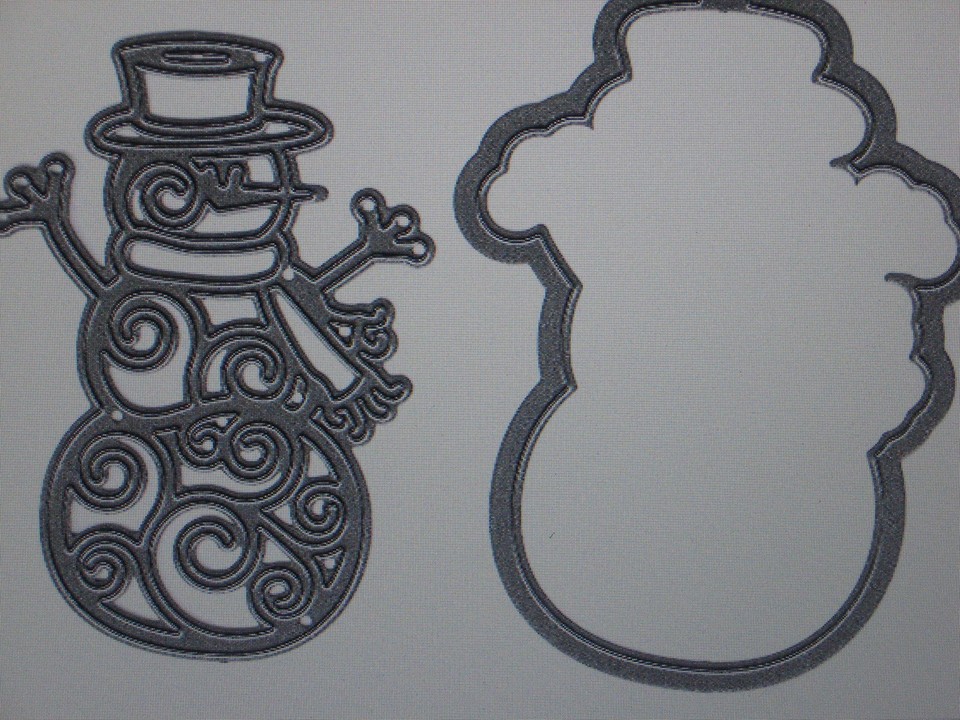 MARIANNE DESIGNS CRAFTABLES "SNOWMAN" (2 PIECE SET) CR1285 HOLIDAY FOR ...