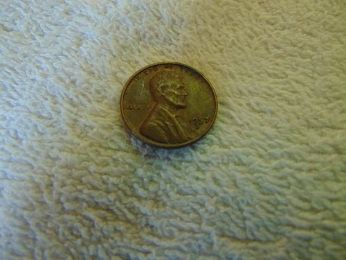 rare 1957 d lincoln wheat penny error "L" on rim very fine condition | eBay