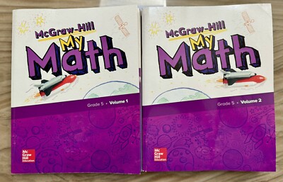 McGraw-Hill My Math Book Grade 5 Volume 1 and 2 Student Edition Set of ...