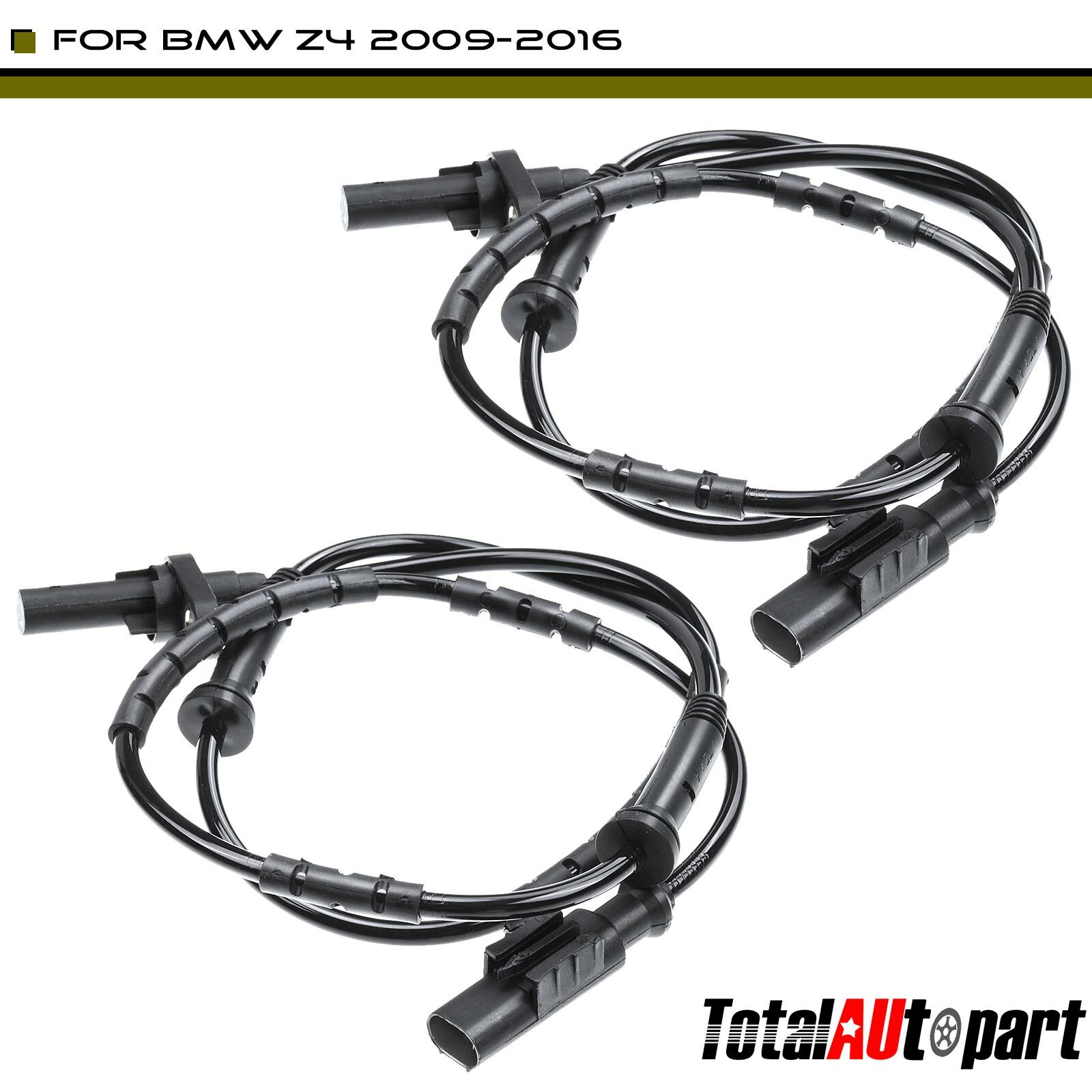 2x New ABS Wheel Speed Sensors for BMW E89 Z4 2009-2016 3.0L 2.0L Front ...