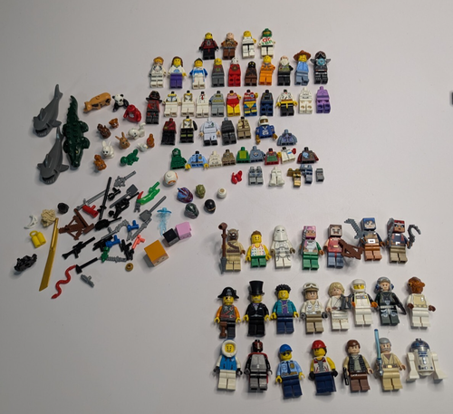 LEGO Minifig Lot of 40+ Star Wars/Minecraft/Many Extras | eBay