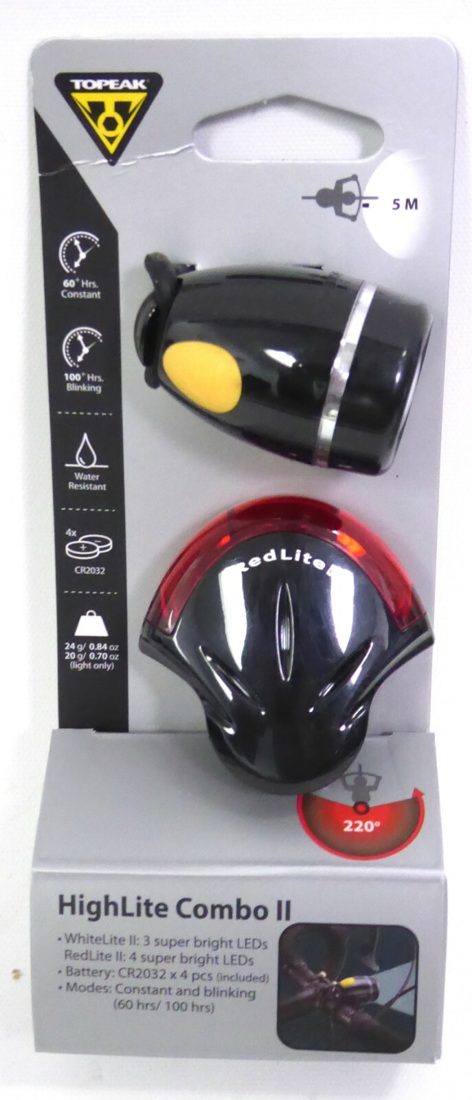 Topeak HighLite Combo II - WhiteLite II and RedLite II (Black) for sale ...