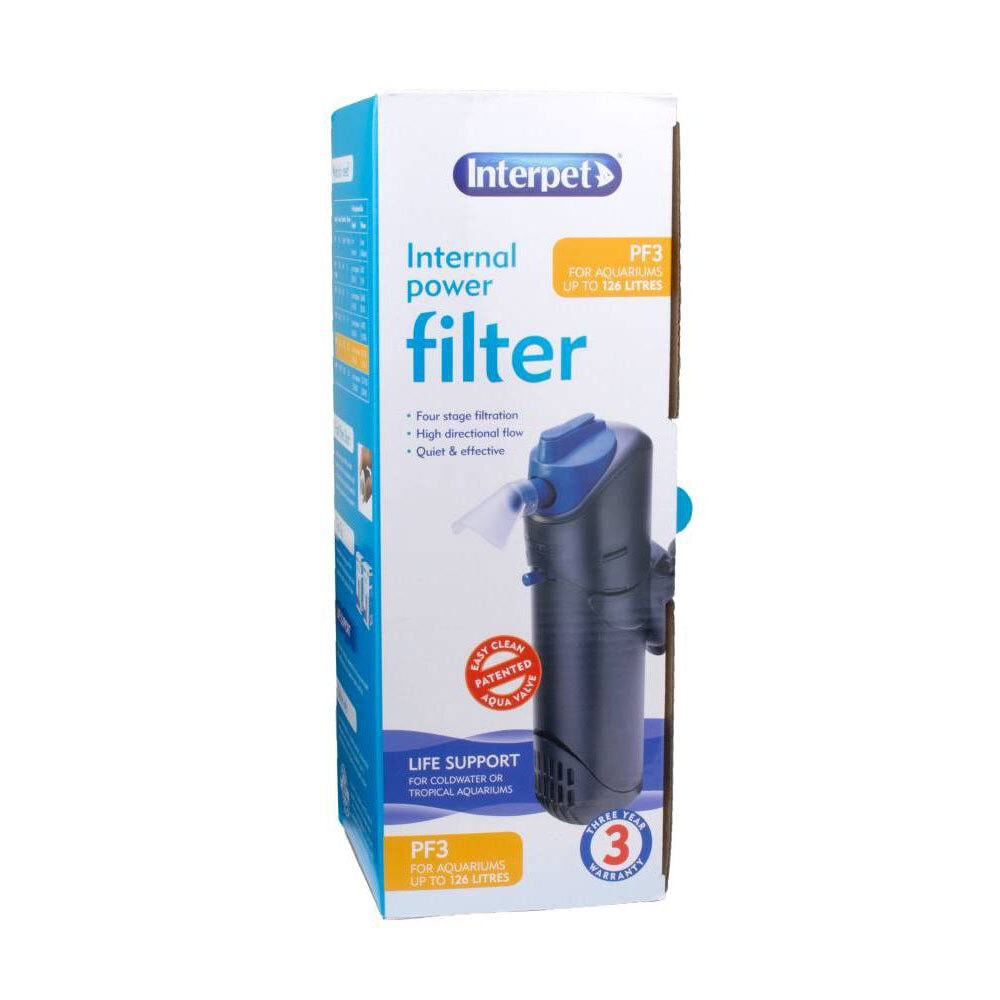 Interpet Aquarium Filter Internal Fish Tank Power Filtration Mini PF 1 ...