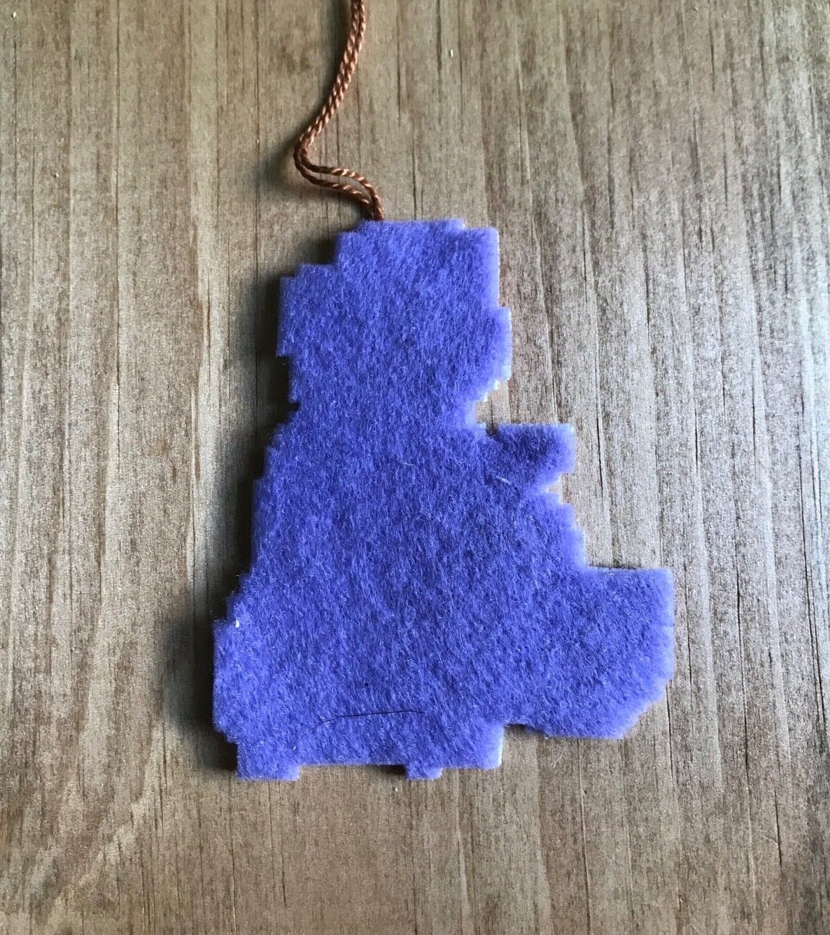 Handmade Cross Stitch Christmas Ornament-Completed-Teddy Bear-Girl-Horn ...