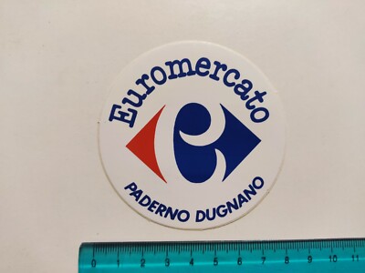 Autocollant Carrefour Euromarché Paderno Dugnano Sticker Années 80 ...