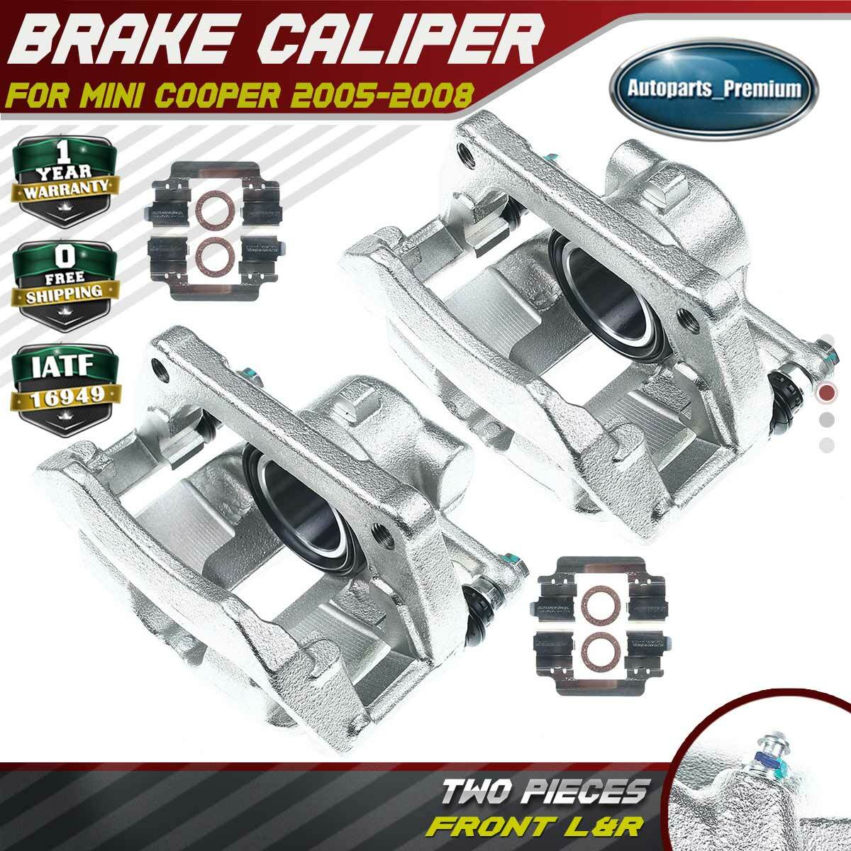 2x Front Left & Right Brake Caliper w/ Bracket for Mini Cooper 2005 ...
