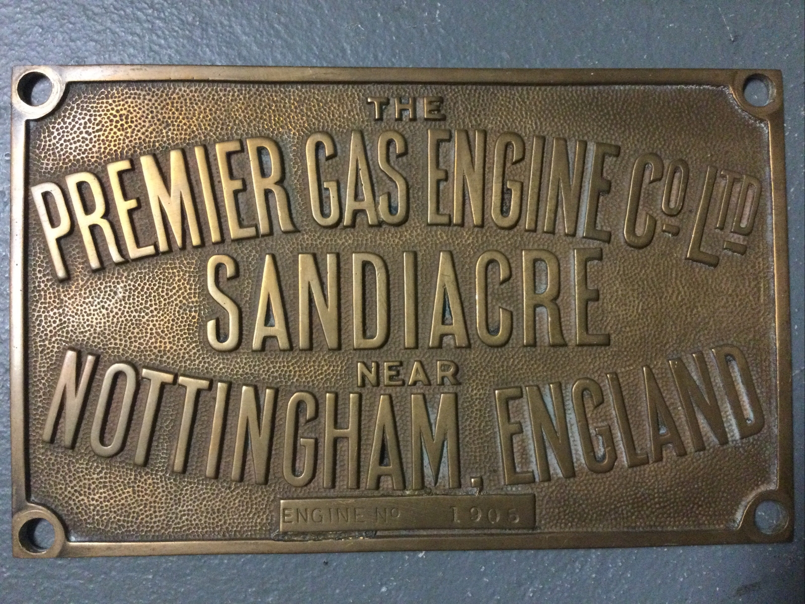 Vintage Premier Gas Engine Co LTD Sandiacre Near Nottingham England ...
