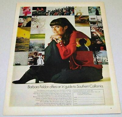 1969 Print Ad Southern California Visitors Council Actress Barbara ...