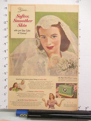 newspaper ad 1945 CAMAY soap bride Ralph Bidwell Carter WWII American ...