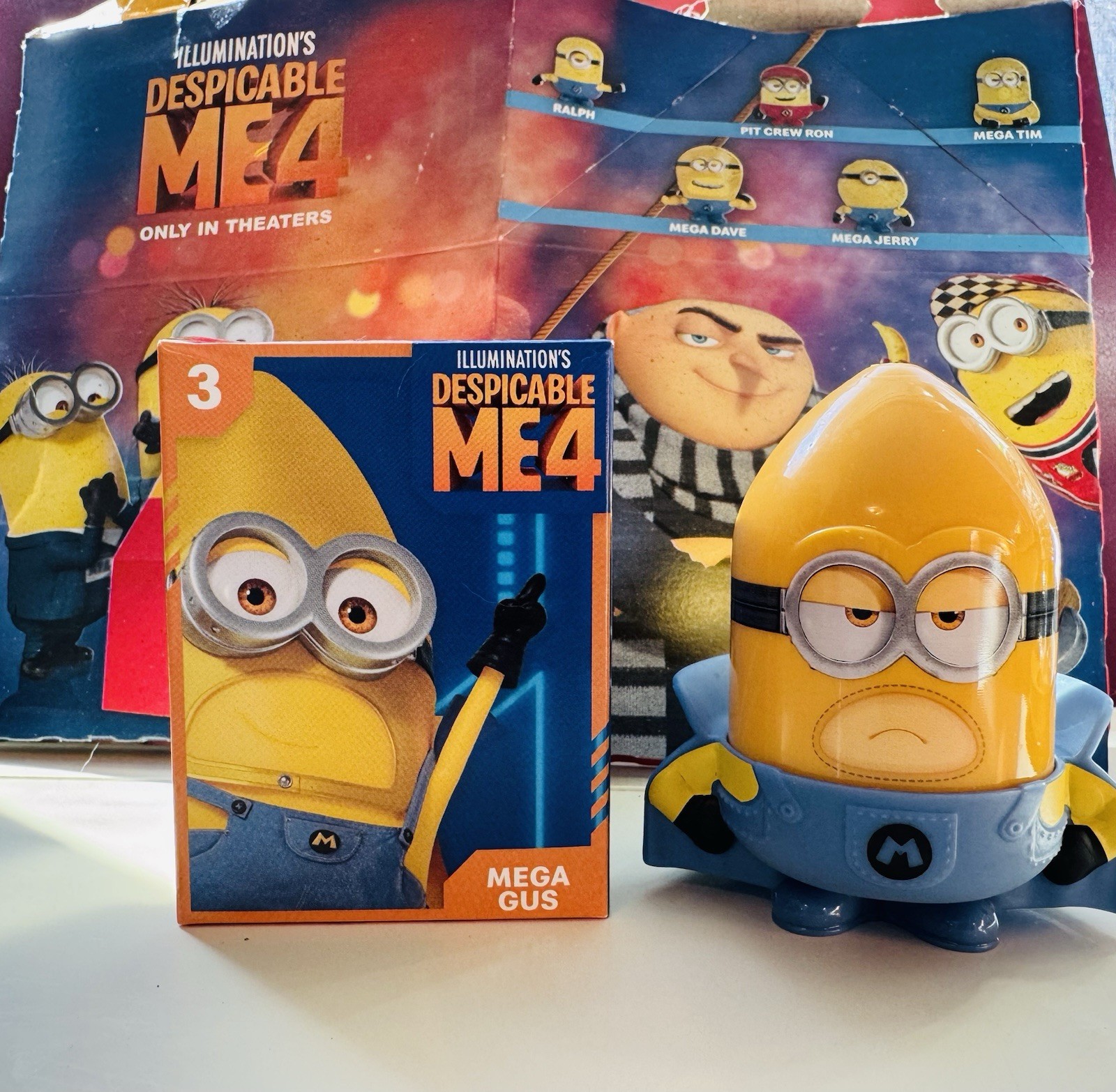 Despicable Me Four Character Number Three Mega Gus, Happy Meal Toy | eBay