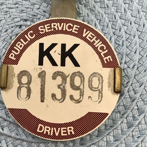 VINTAGE PSV PUBLIC SERVICE VEHICLE BUS DRIVER BADGE SOUTH EASTERN ...