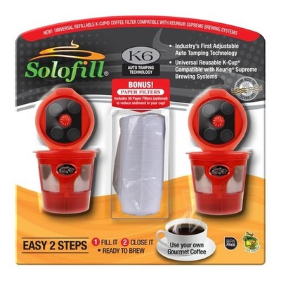 Solofill Universal Refillable K-cup Coffee Filter Compatible With ...