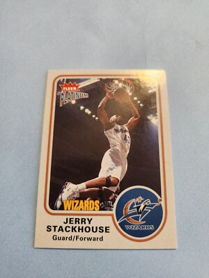 jerry stackhouse 2002/03 FLEER PLATINUM #7 WIZARDS | eBay