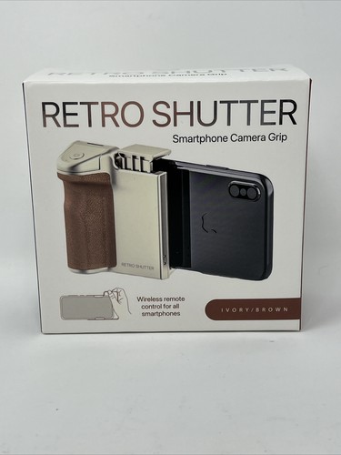 Retro Shutter Smartphone Camera Grip Wireless Remote Control Ivory ...