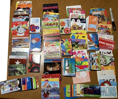 500+ Collectible Gift Cards; 320+ all different & 180 duplicates (No ...
