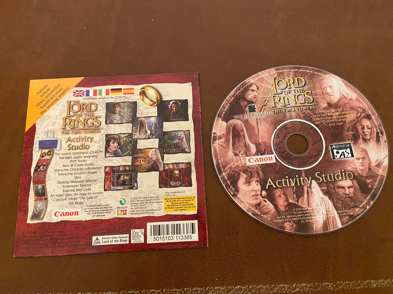 LORD OF THE RINGS - the two towers PC cd rom | eBay