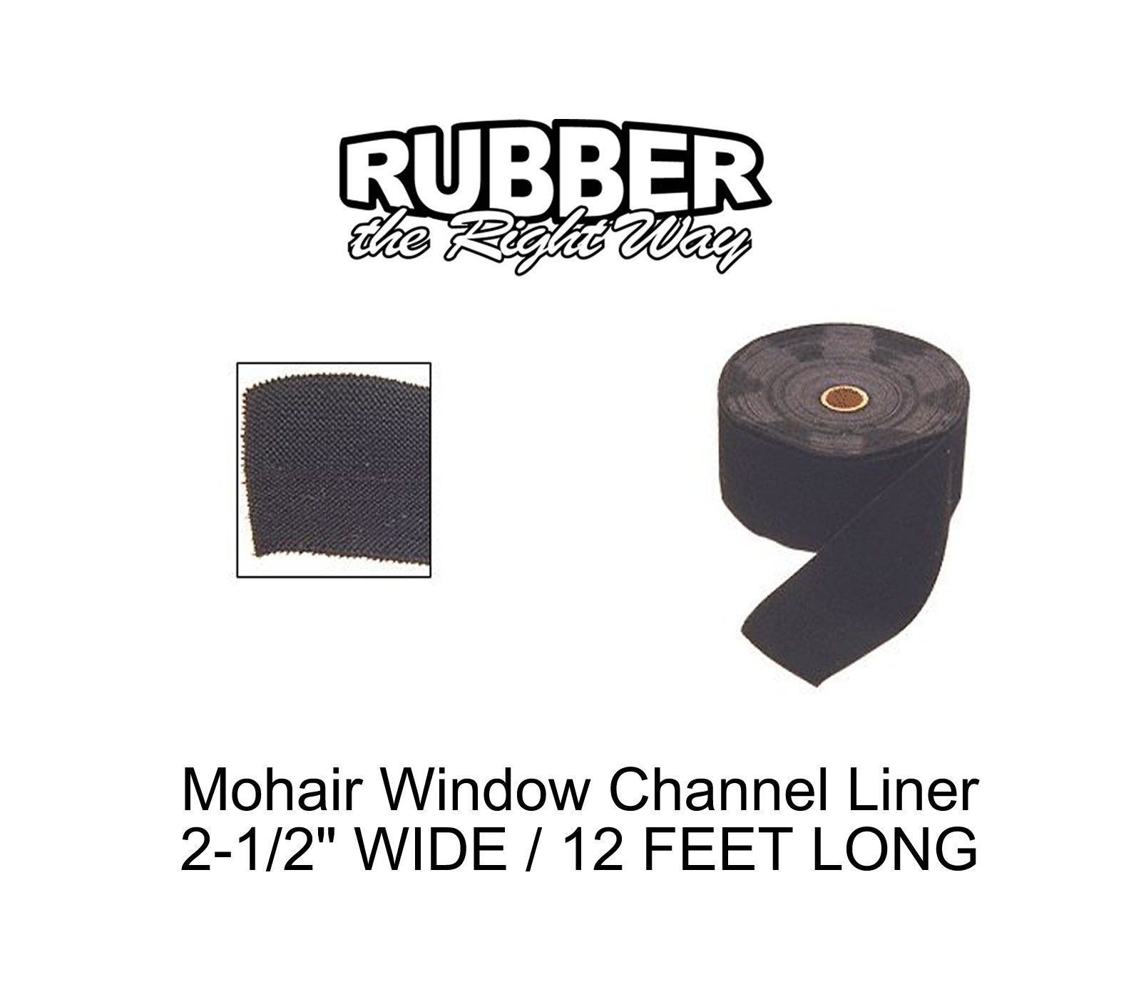 1940 - 1957 Nash Window Channel Mohair Liner - 12 ' Long - 2-1/2" Wide ...