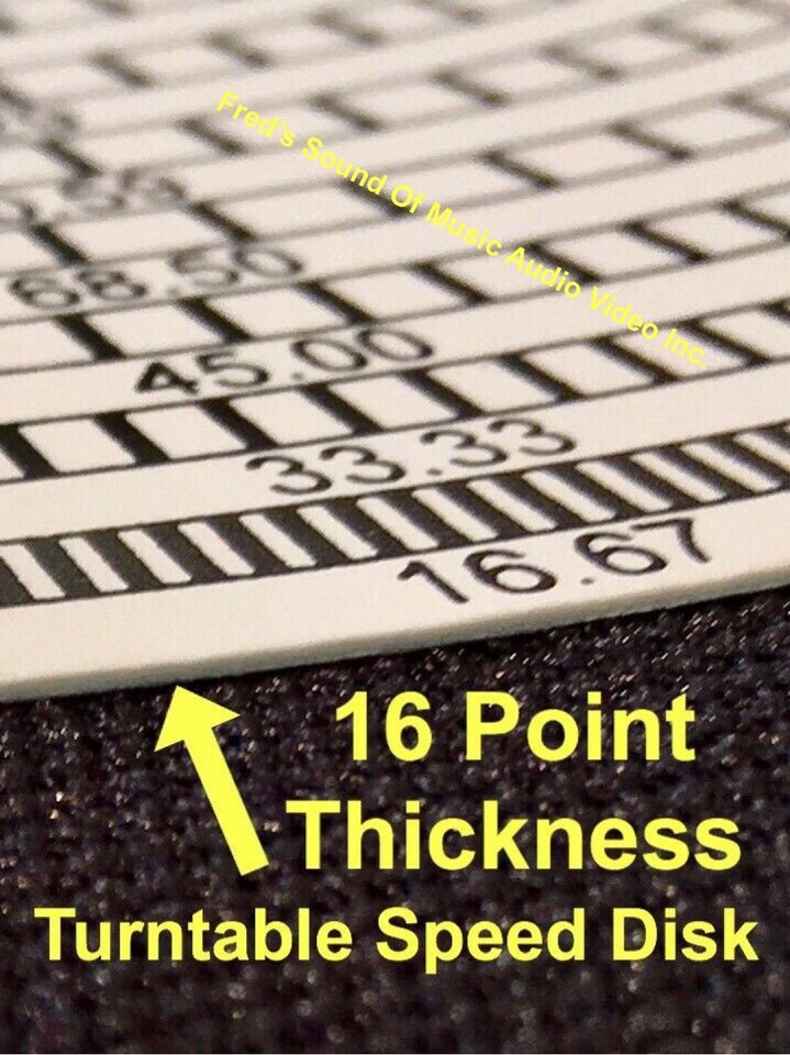 Strobe ALL Speed Disk For Record Players, Best Turntable RPM Disc 60Hz ...