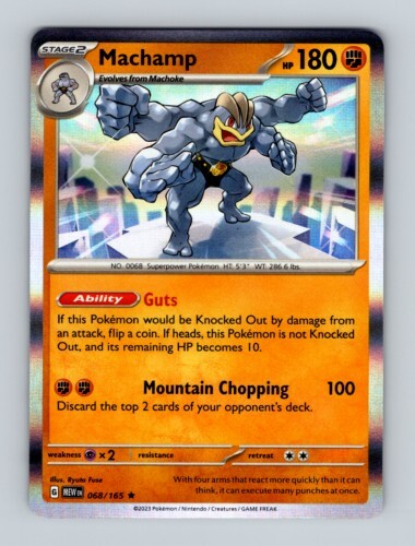 Machamp Holo Rare Pokemon 151 TCG Card 068/165 | eBay