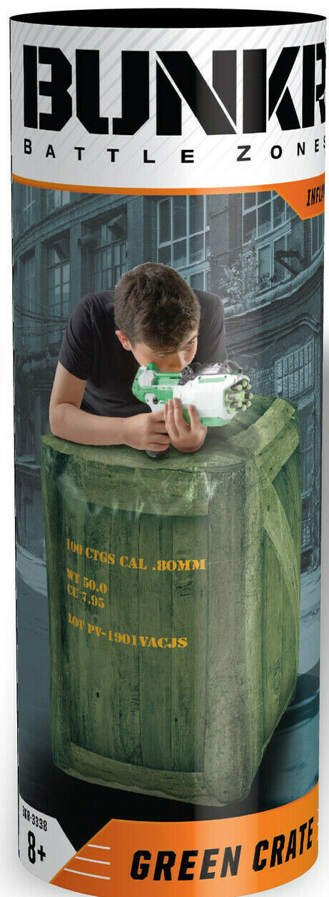 NEW Bunkr Inflatable Battle Zones Green Crate Obstacle Course Bunker ...