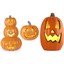Jack O Pumpkin Lanterns Light up Large Pumpkins Lighted Outdoor ...