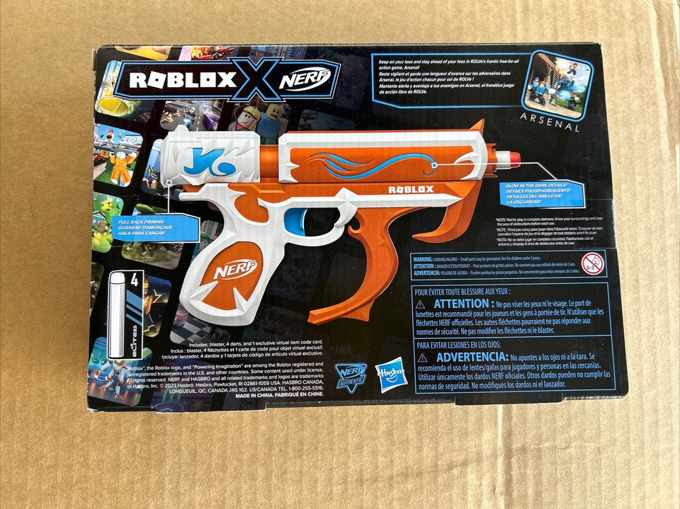 Nerf Roblox Arsenal Soul Catalyst Dart Blaster Glow in the Dark ...
