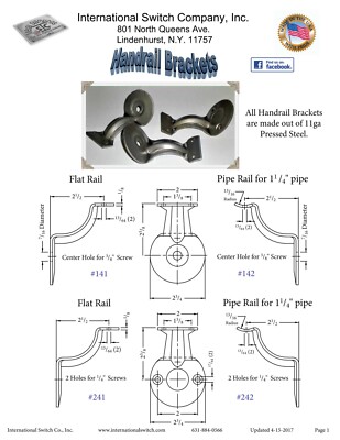 Pipe Rail for 1 1/4" pipe #142 | eBay