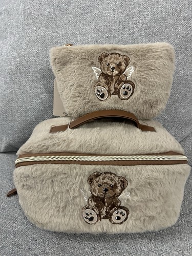 Primark winter fluffy Teddy Bear cosmetic Makeup Bag set | eBay