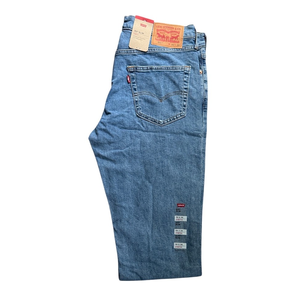 Levis Original 511 (BLUE Shades) Slim Fit Men's Stretchable Jeans | eBay UK