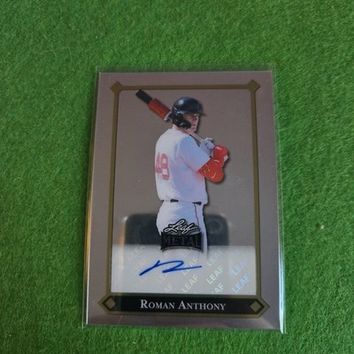 2025 Leaf Metal ROMAN ANTHONY 92 Leaf Gold Rookies Auto! SP 25/49! | eBay