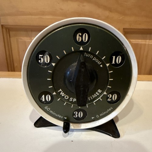 Vintage Retro Green Kitchen Timer by Mark Time Bell Mid Century | eBay