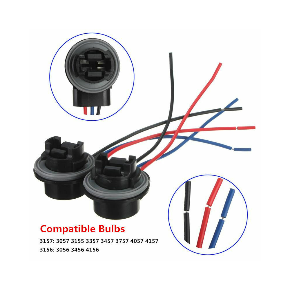 For Chevy Silverado GMC Sierra GM Light Bulbs Socket 2 Wire Harness ...