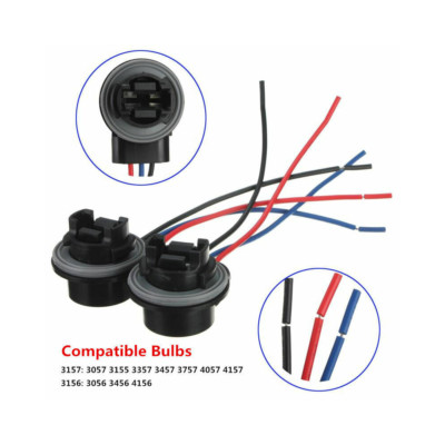 For Chevy Silverado GMC Sierra GM Light Bulbs Socket 2 Wire Harness ...