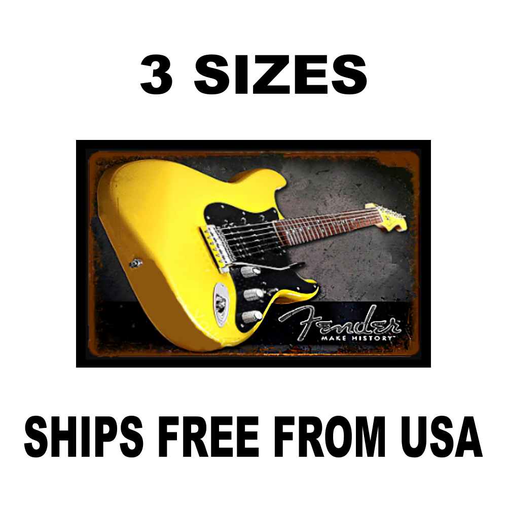 Vintage Replica Fender Guitar Sticker Decal. Electric Guitars and Amps ...
