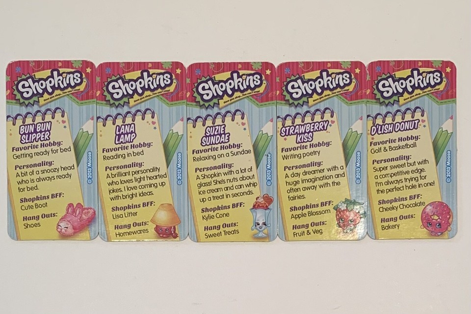 Shopkins Shopping Cart Sprint Game Replacement Pieces- 5 Friend Cards ...