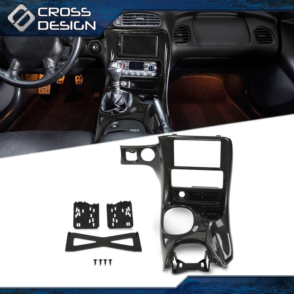 Fit For 97-04 Chevy Corvette C5 Double Din Dash Installation Kit Carbon ...