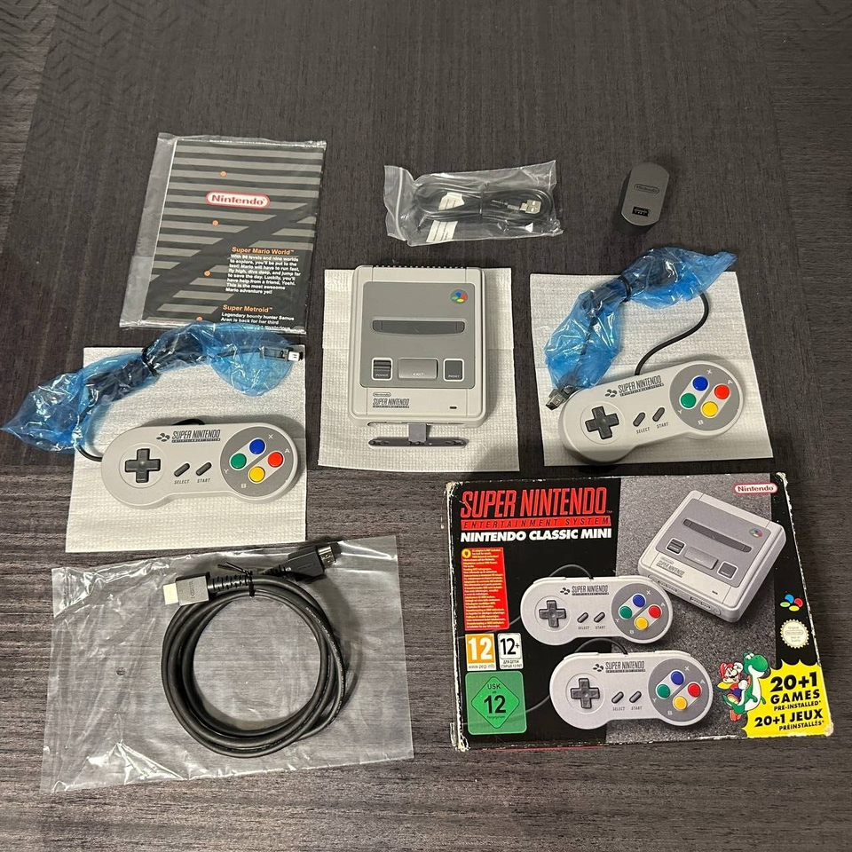 Nintendo SNES Super NES Classic Mini EUropean Version Collectible ...