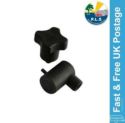 Caravan Window Stay Lock Replacement Repair Kit Knob Black Motorhome ...
