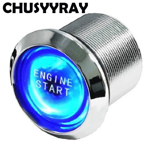 Blue Illumination Car Engine Start Push Button Switch Ignition Starter ...