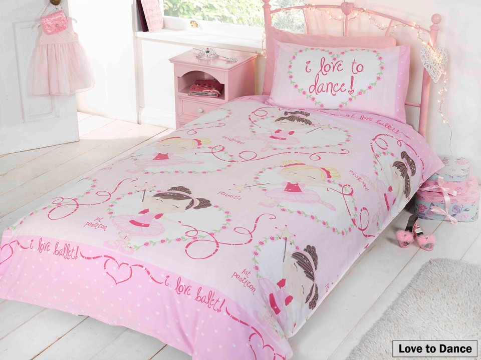 Kids Childrens Boys & Girls Single Bed Character Duvet Quilt Cover ...