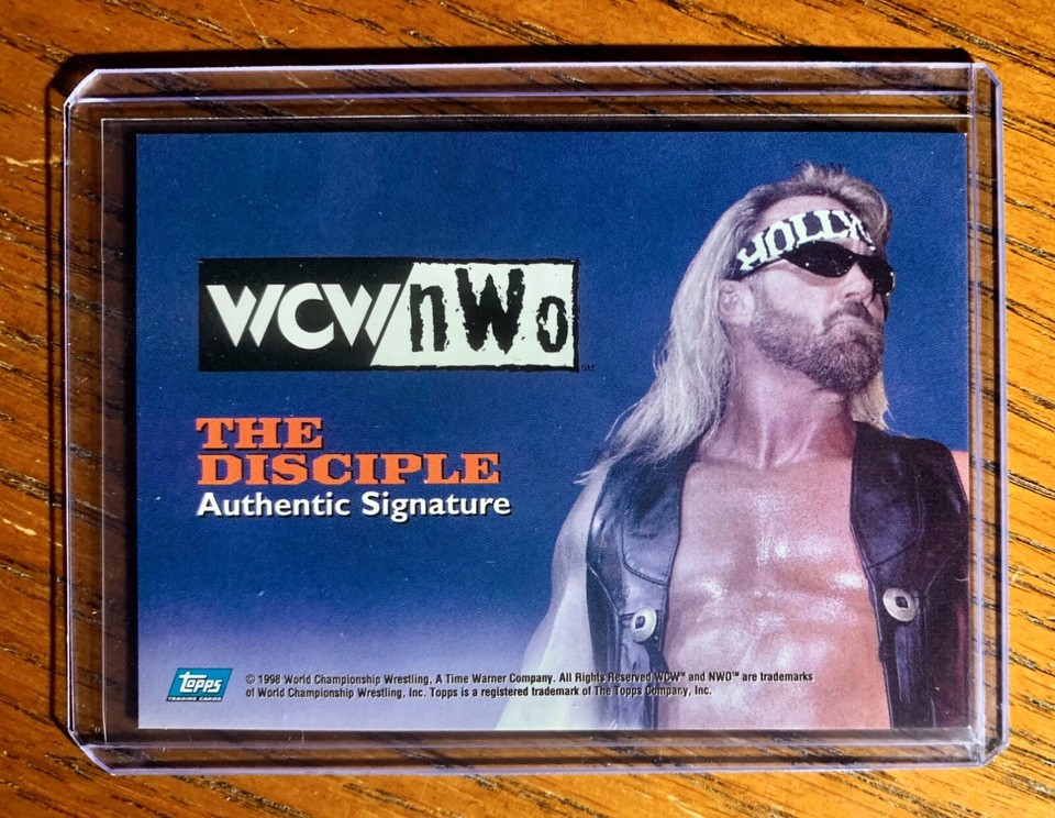 1998 1999 TOPPS WCW NWO NITRO THE DISCIPLE AUTHENTIC ON CARD AUTOGRAPH ...
