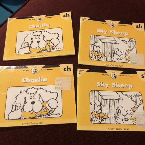 5 Itty Bitty Phonics Readers, 2 Charlie “Ch” books & 3 “Sh” Shy Sheep ...
